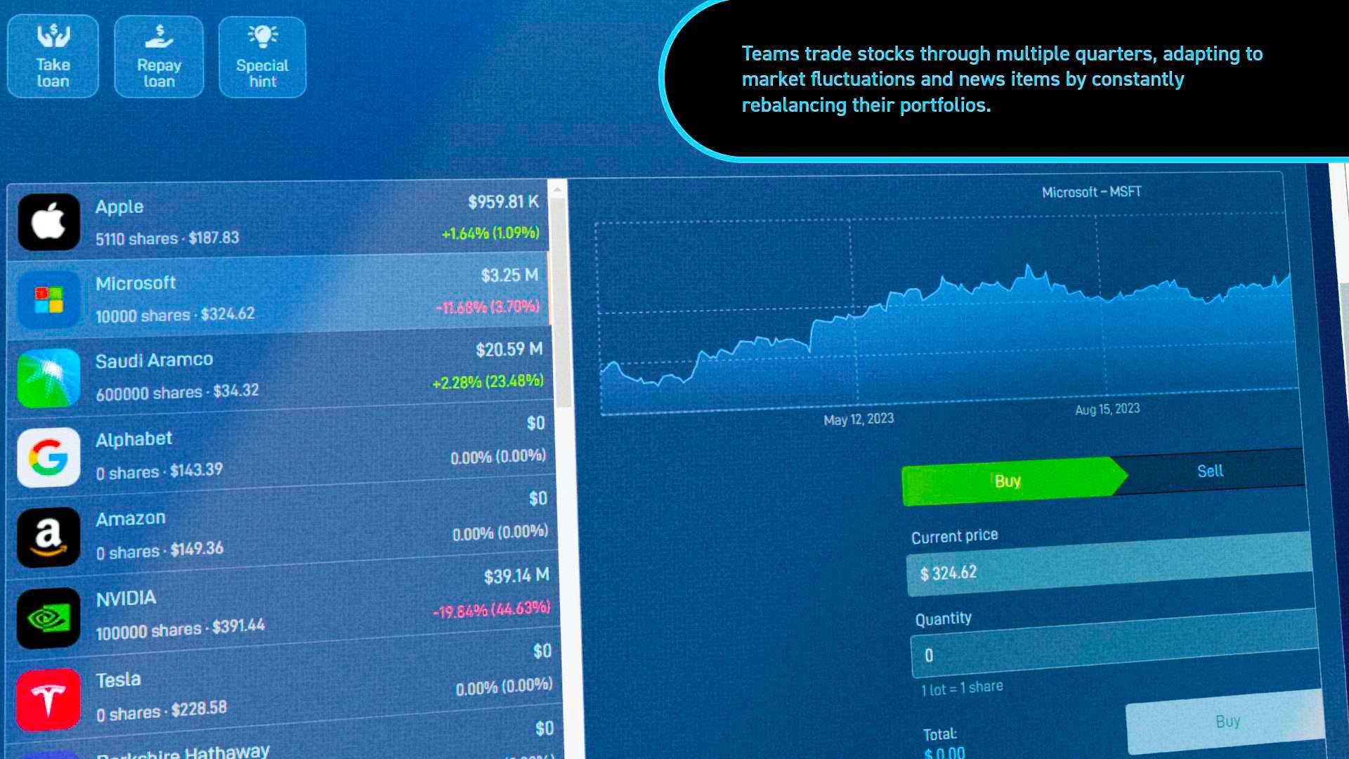 Investment Portfolio Simulator - Portfolio Management Simulation
